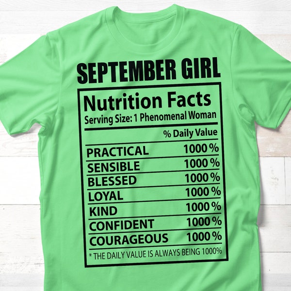 September Girl Svg - Etsy