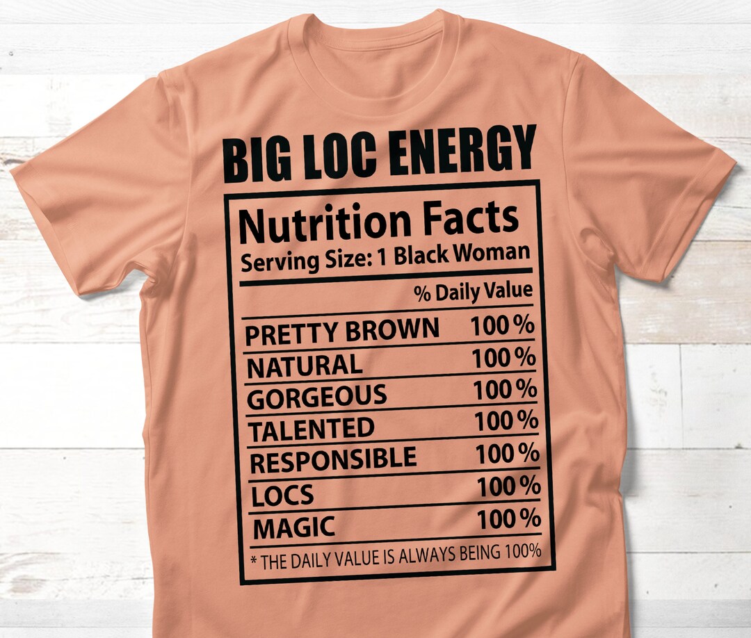 Loc Queen SVG, Big Loc Energy SVG, Afro Woman Svg, Nutrition Facts Svg ...