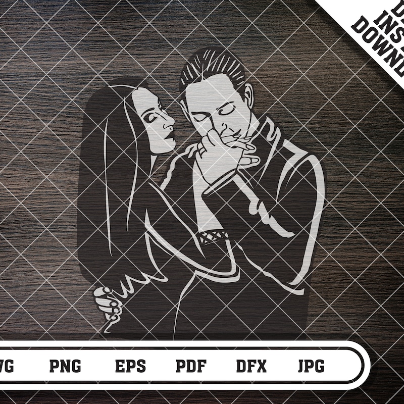 Morticia Addams Svg - Etsy