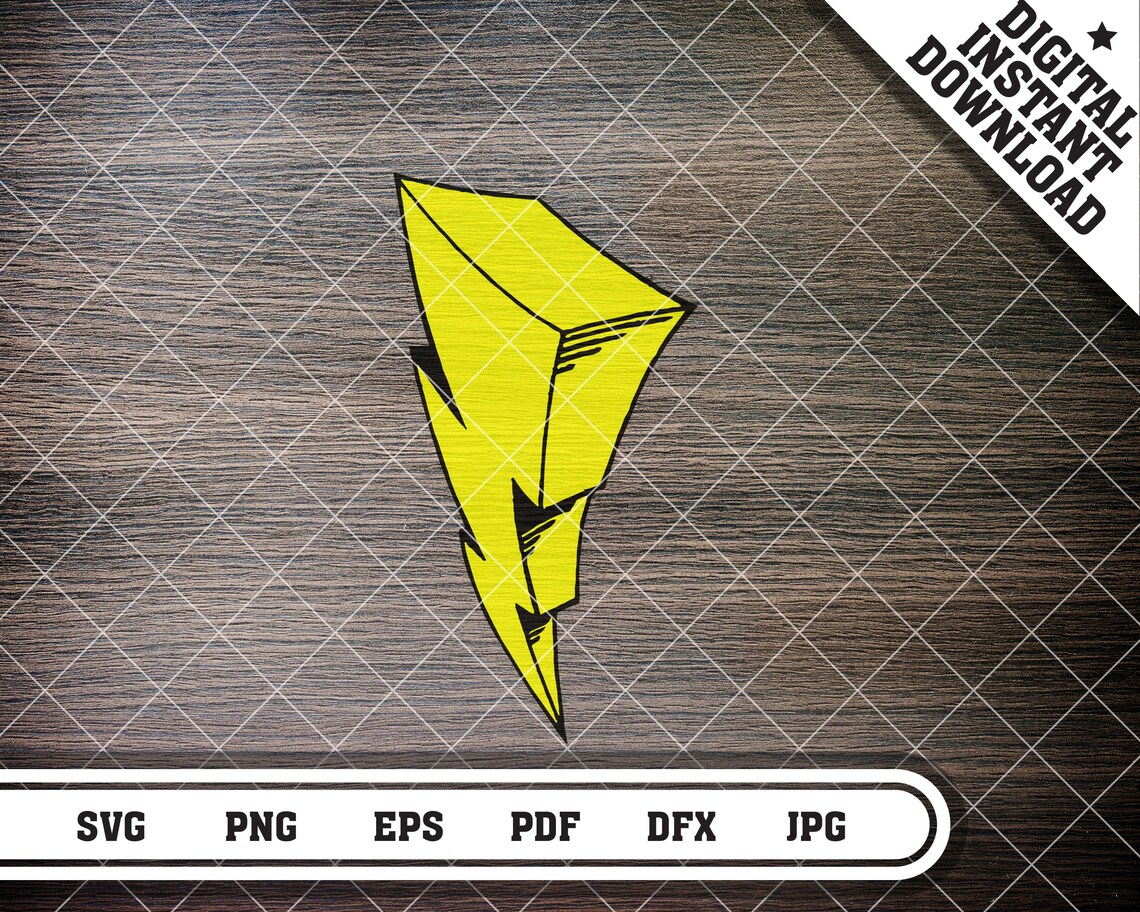 Lightning Bolt SVG File, Digital Download for Cricut and Silhouette ...