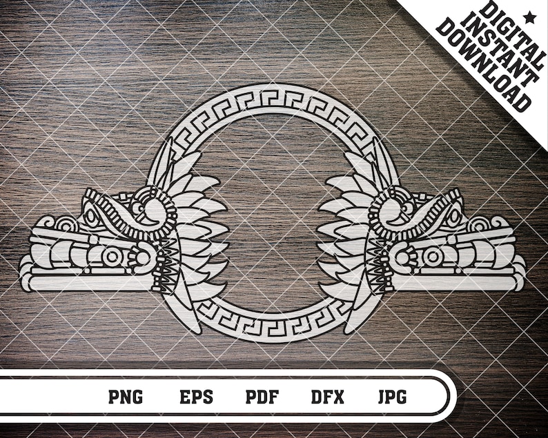 Aztec Svg Quetzalcoatl Svg Feathered Serpent Svg Plumed - Etsy