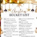 Christmas Bucket List Printable, Winter Bucket List, Christmas Activity ...
