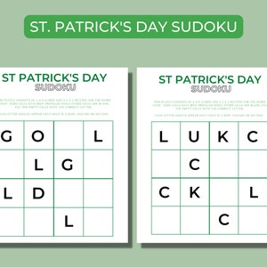 St. Patrick's Day Printable Game and Activity Bundle - 18 St. Paddys ...