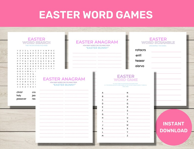 Printable Easter Activity Bundle | Easter Games and Activities for Kids ...