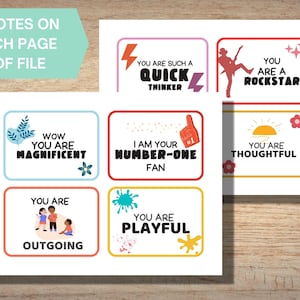 Lunch Box Notes Printable Positive Affirmation Card for Kids - Etsy