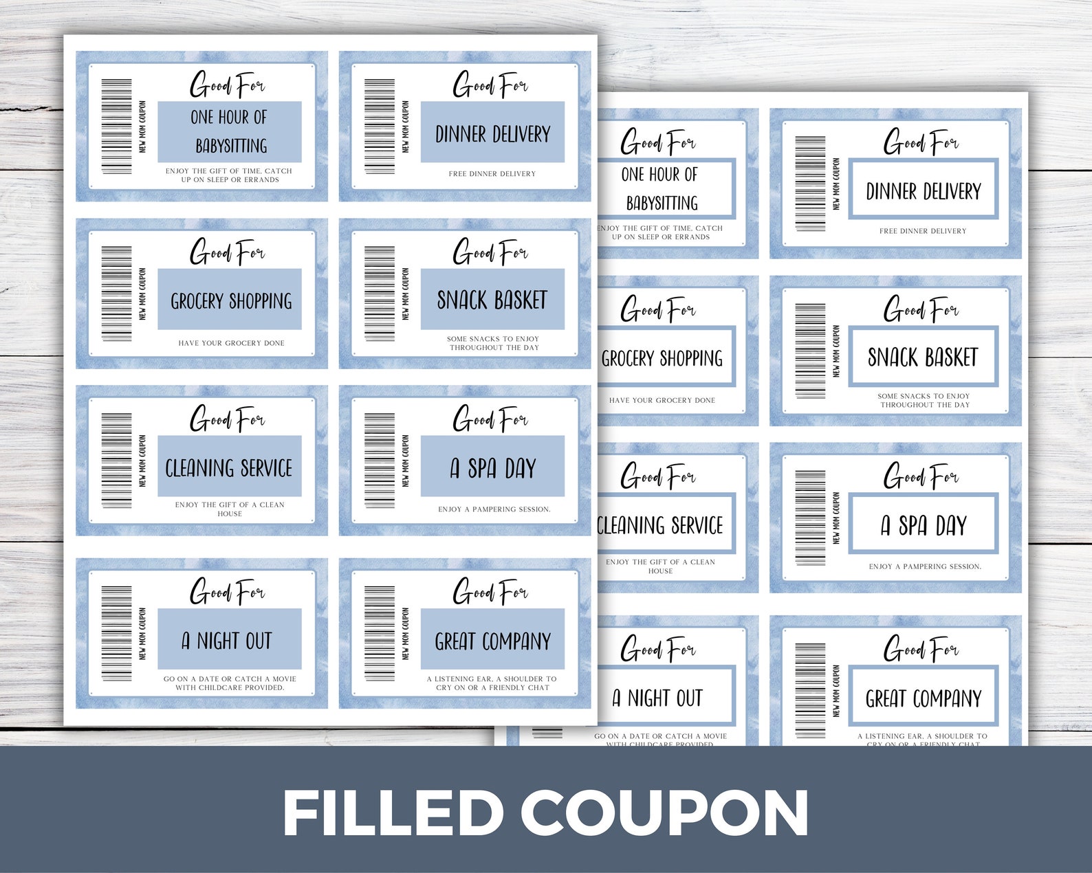 New Mom Coupon, First Time Mom Printable Coupon, Baby Shower Gift ...