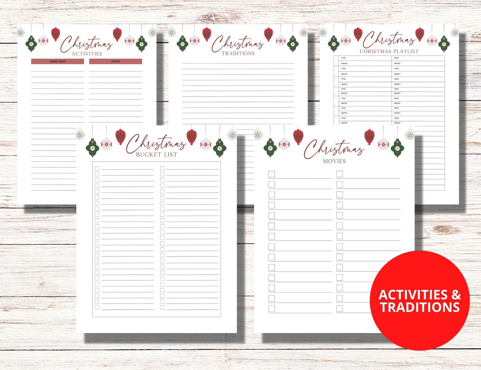 Christmas Planner Printable, Christmas to Do List, Holiday Planner ...