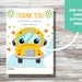 Printable Bus Driver Gift Card Holder Thanks for Being a Wheelie Great ...