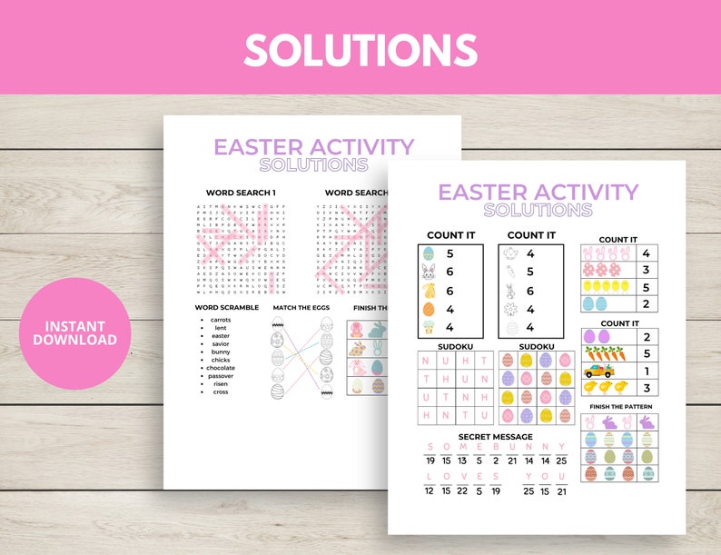 Printable Easter Activity Bundle | Easter Games and Activities for Kids ...