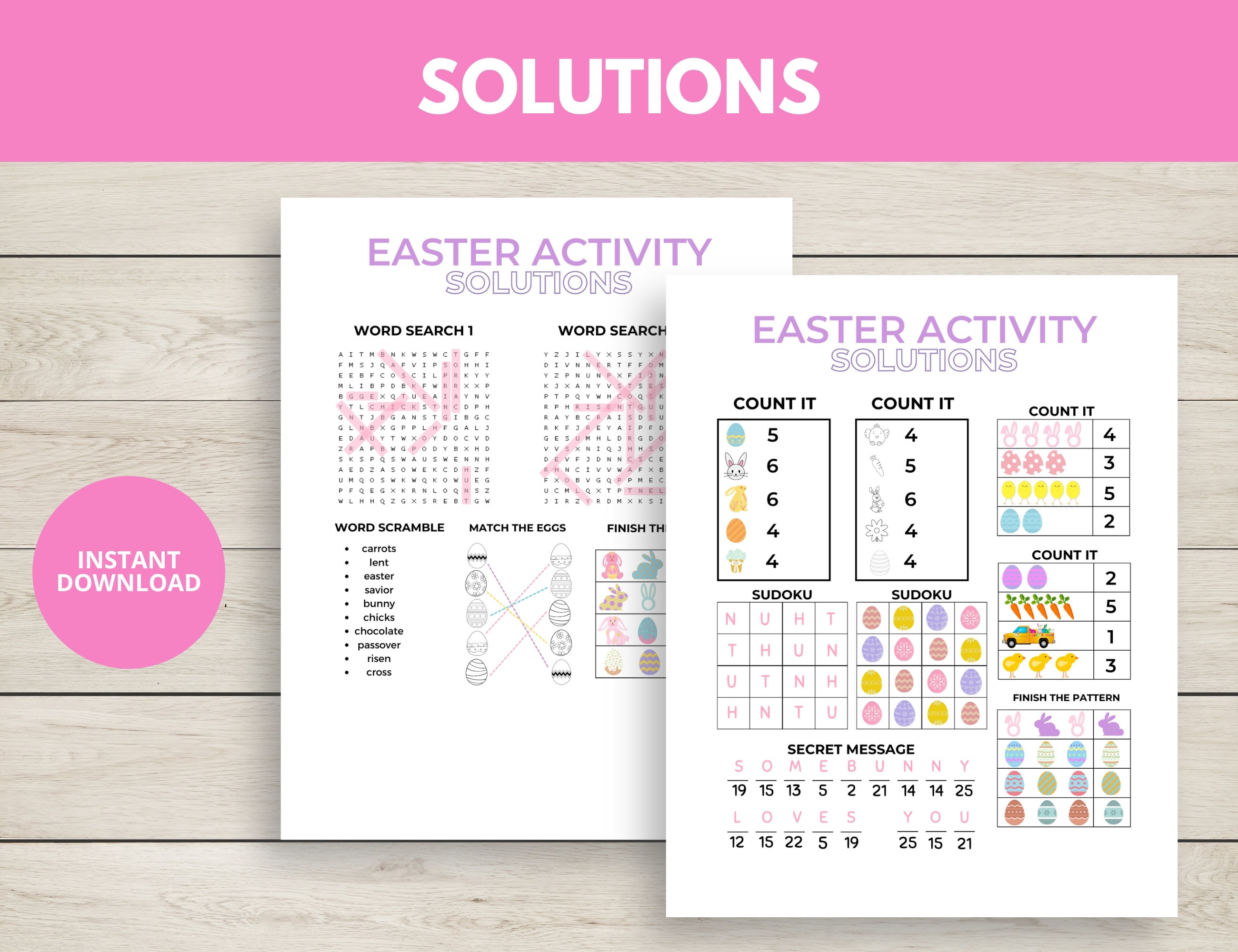 Printable Easter Activity Bundle | Easter Games and Activities for Kids ...