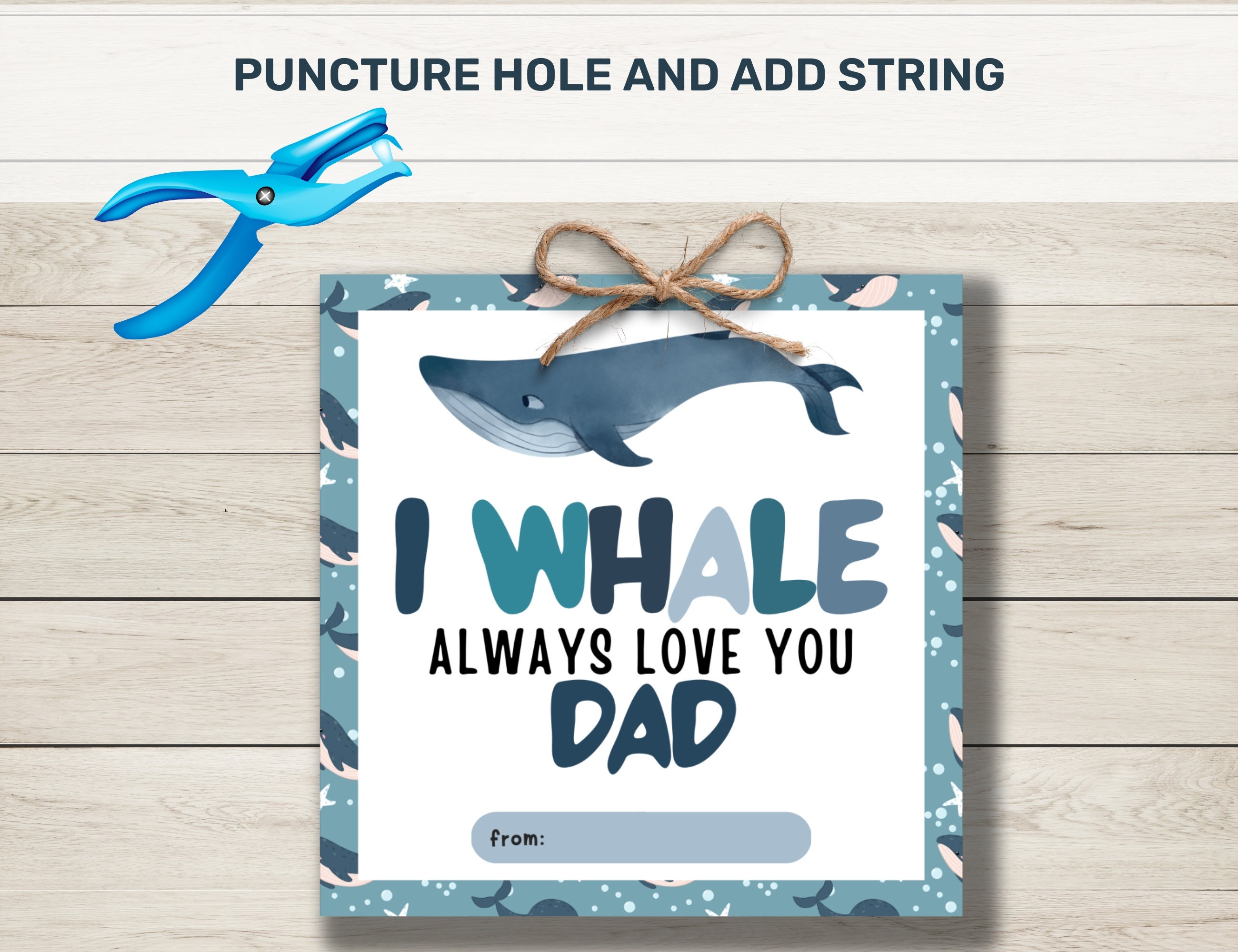 Printable Fathers Day Gift Card Tag, Fathers Day Printable Gift Tag ...