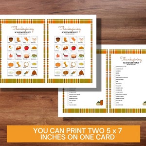 Thanksgiving Scavenger Hunt | Printable Thanksgiving Game ...