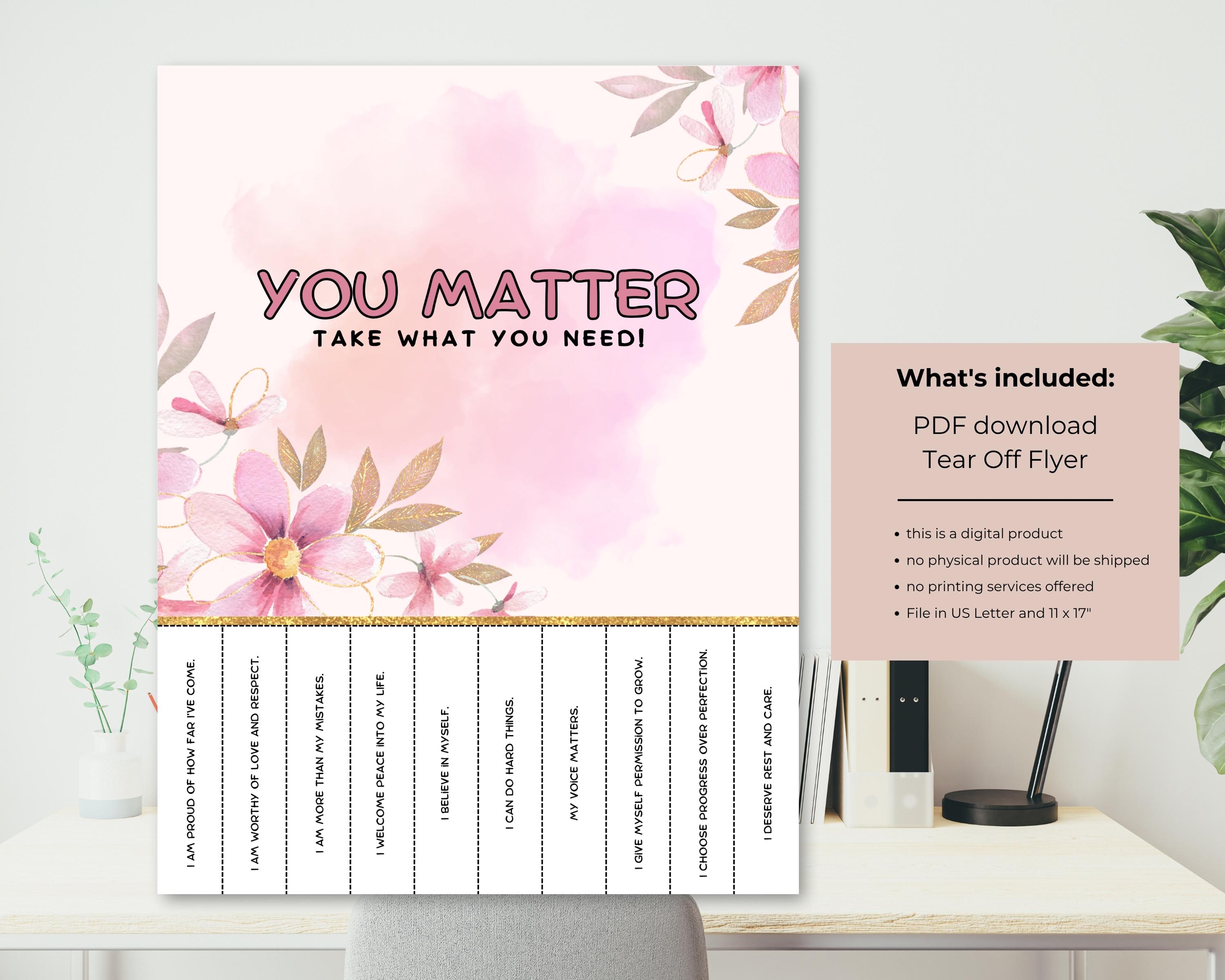 Printable Mental Health Awareness Month, Classroom Decor Posters ...
