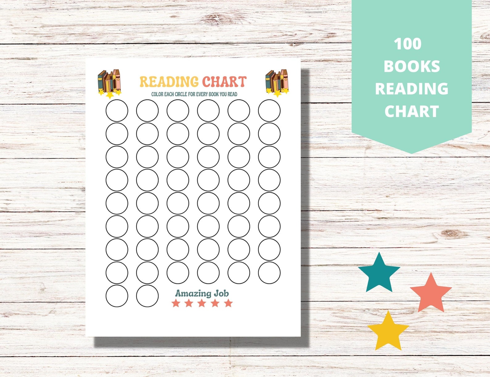Summer Reading Chart for Kids Printable Reading Chart for Kids Reading ...