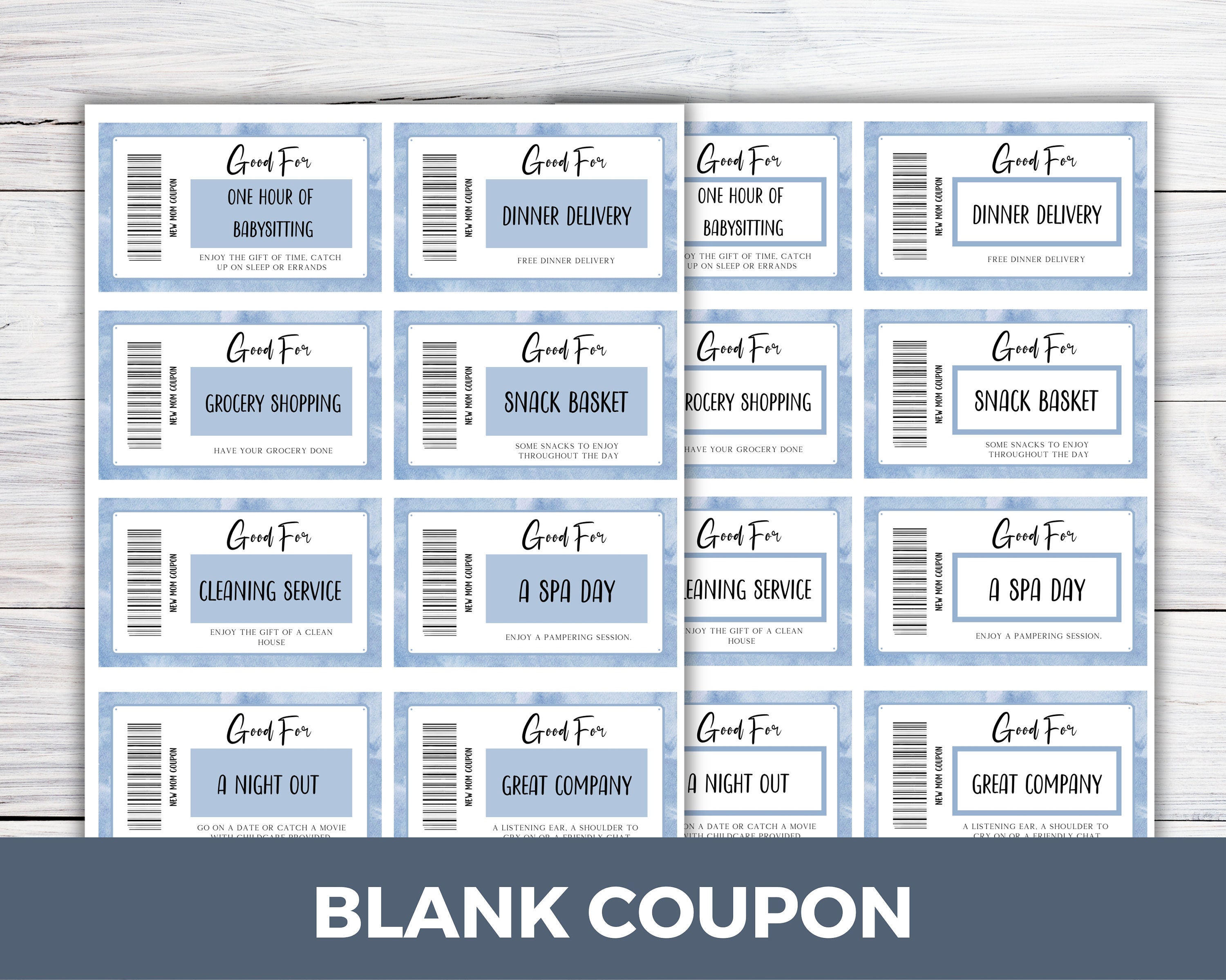 New Mom Coupon, First Time Mom Printable Coupon, Baby Shower Gift ...