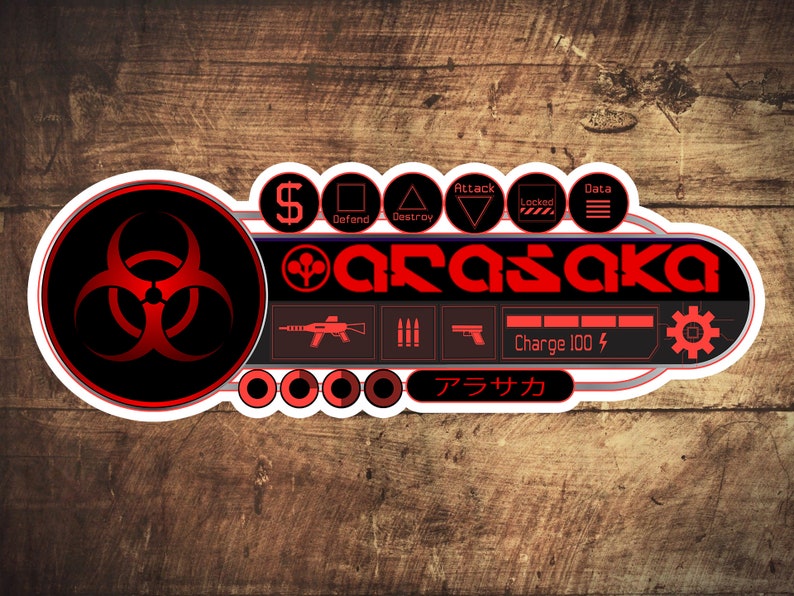 Cyberpunk - Arasaka Corporation アラサカ社 Red V2 Sticker - Etsy.de