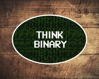 Digital / Binary Earth Map Stickers | Etsy