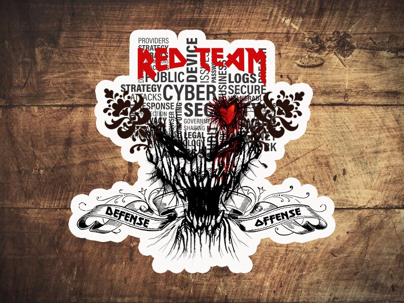 Cyber Security Red Team Heavy Metal Stickers - Etsy