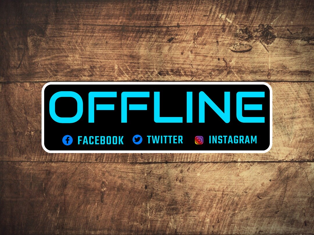 Offline - Disconnected From Social Media Stickers - Etsy