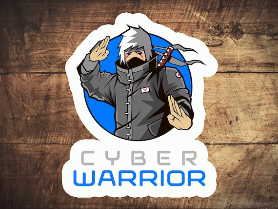 Cyber Security Cyber Warrior Anime Stickers | Etsy