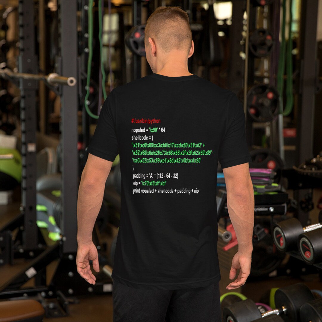Cyber Security Hacker Buffer Overflow Shellcode Short-sleeve Unisex T ...