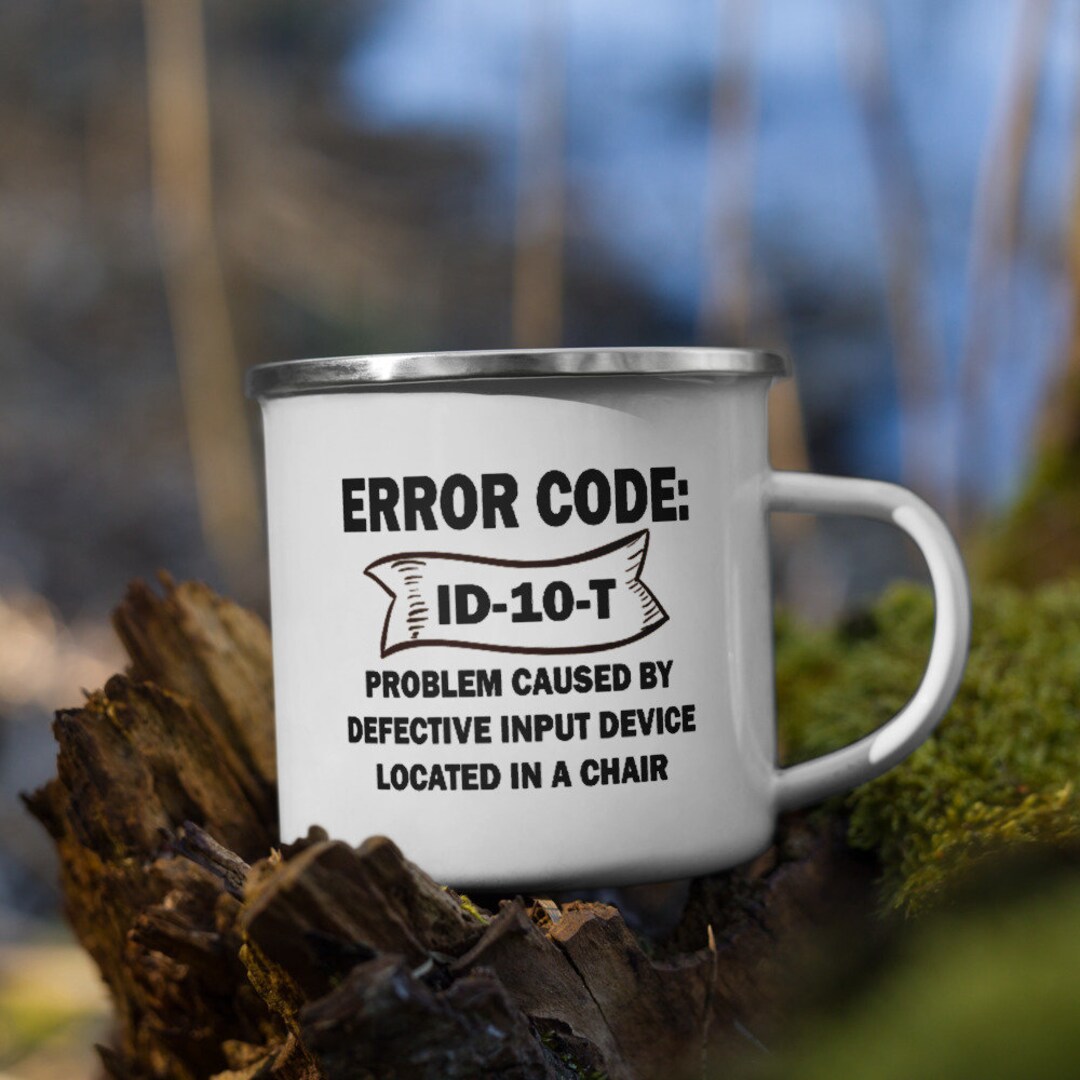 Error Code ID-10-T Problem Caused by Defective Input Device - Etsy