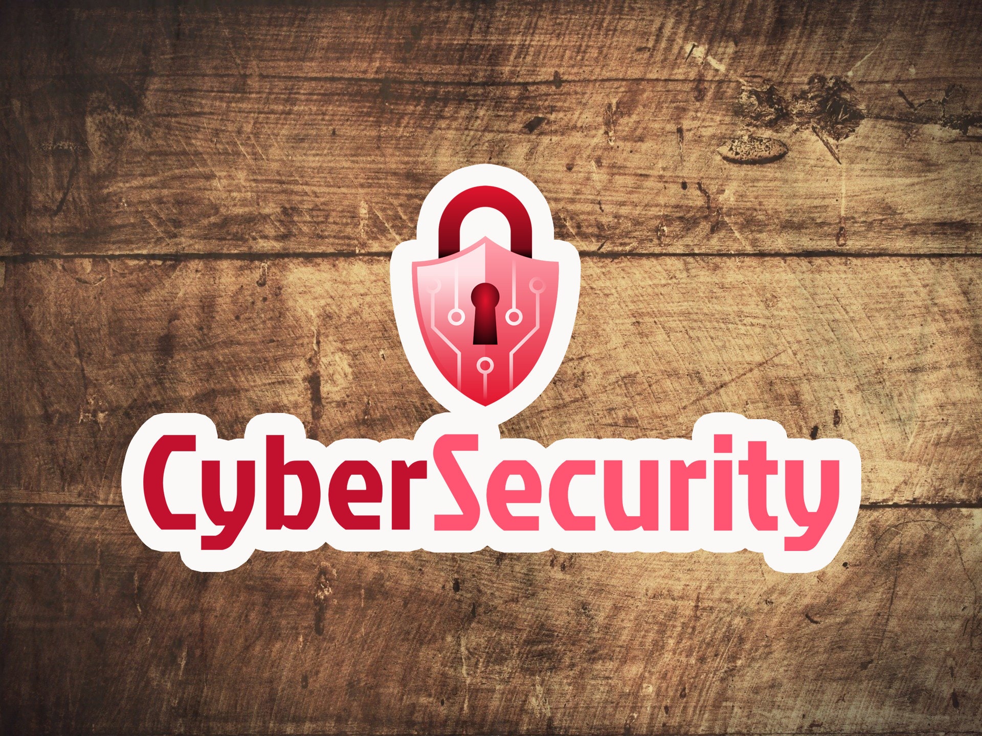 Cyber Security Lock Red Stickers - Etsy UK