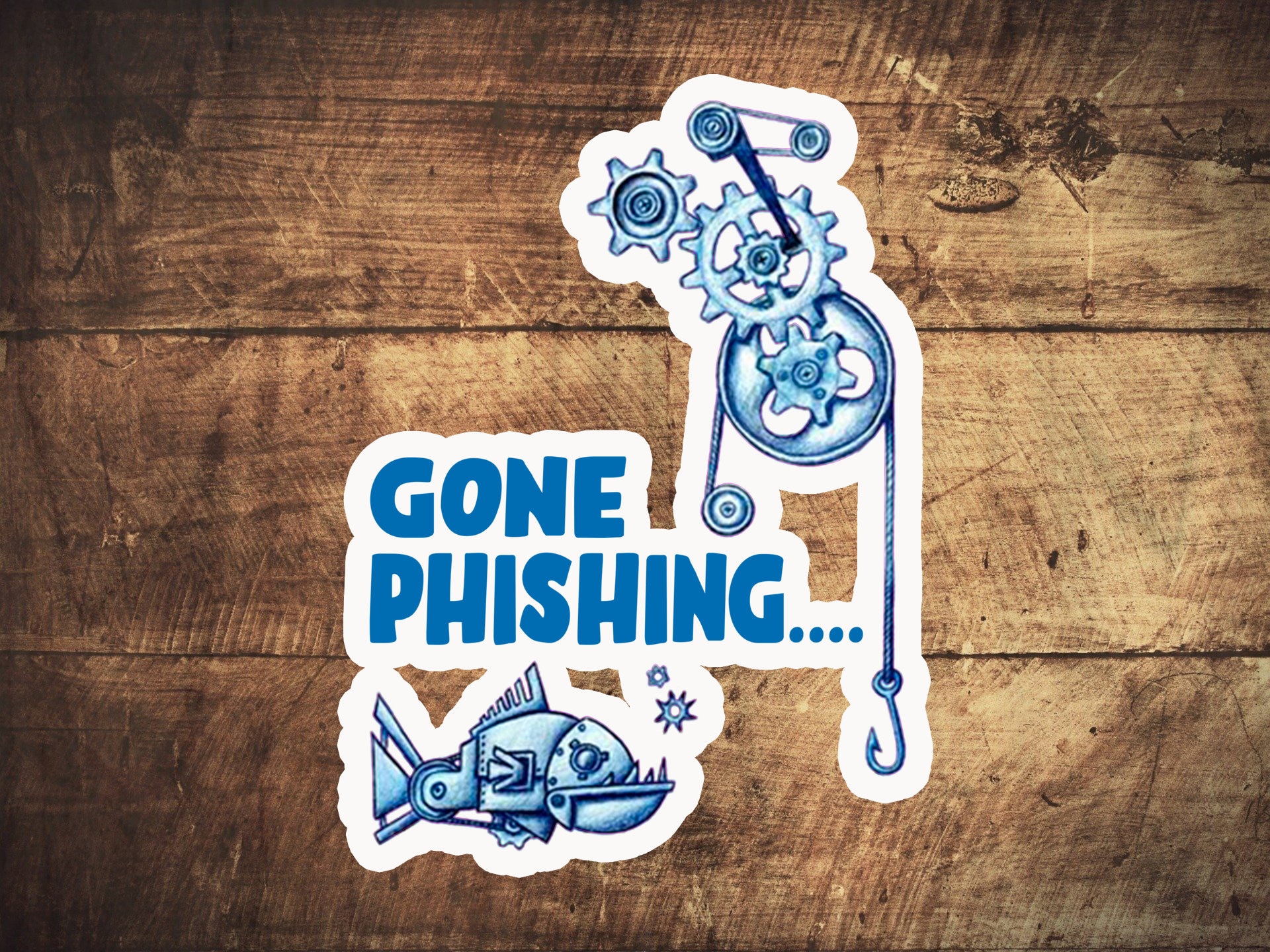 Cyber Security Gone Phishing Stickers - Etsy