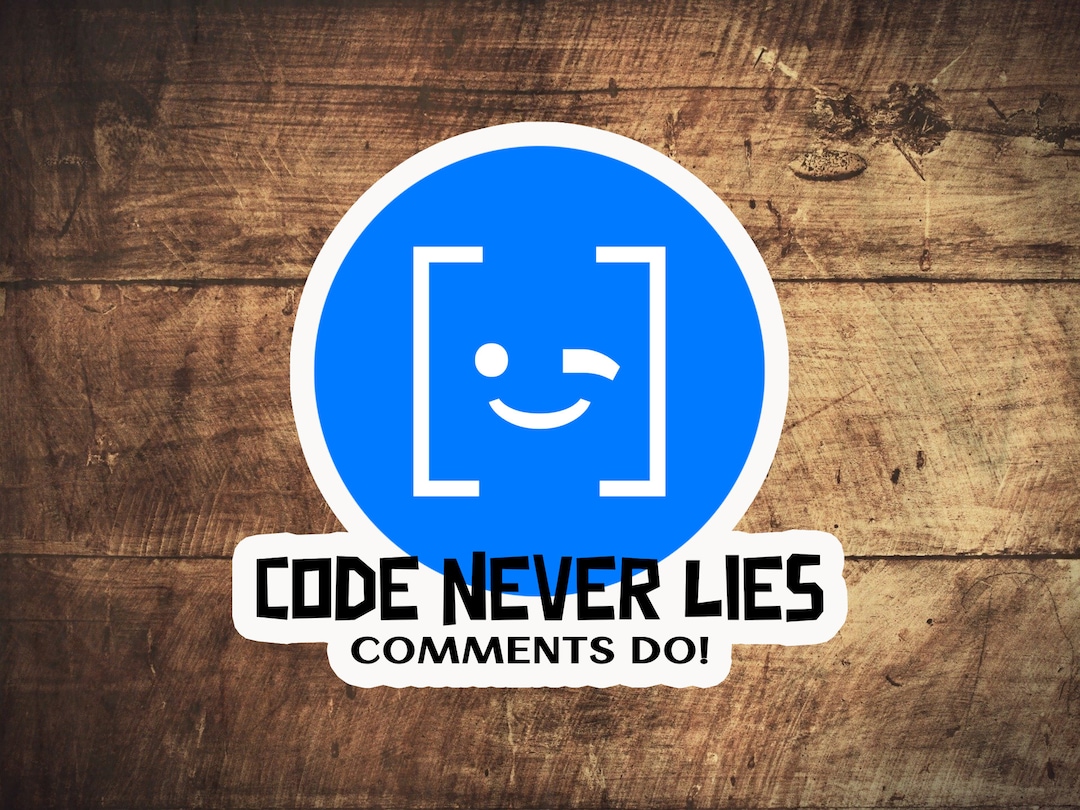 Code Never Lies, Commentaires Do Autocollants - Etsy France