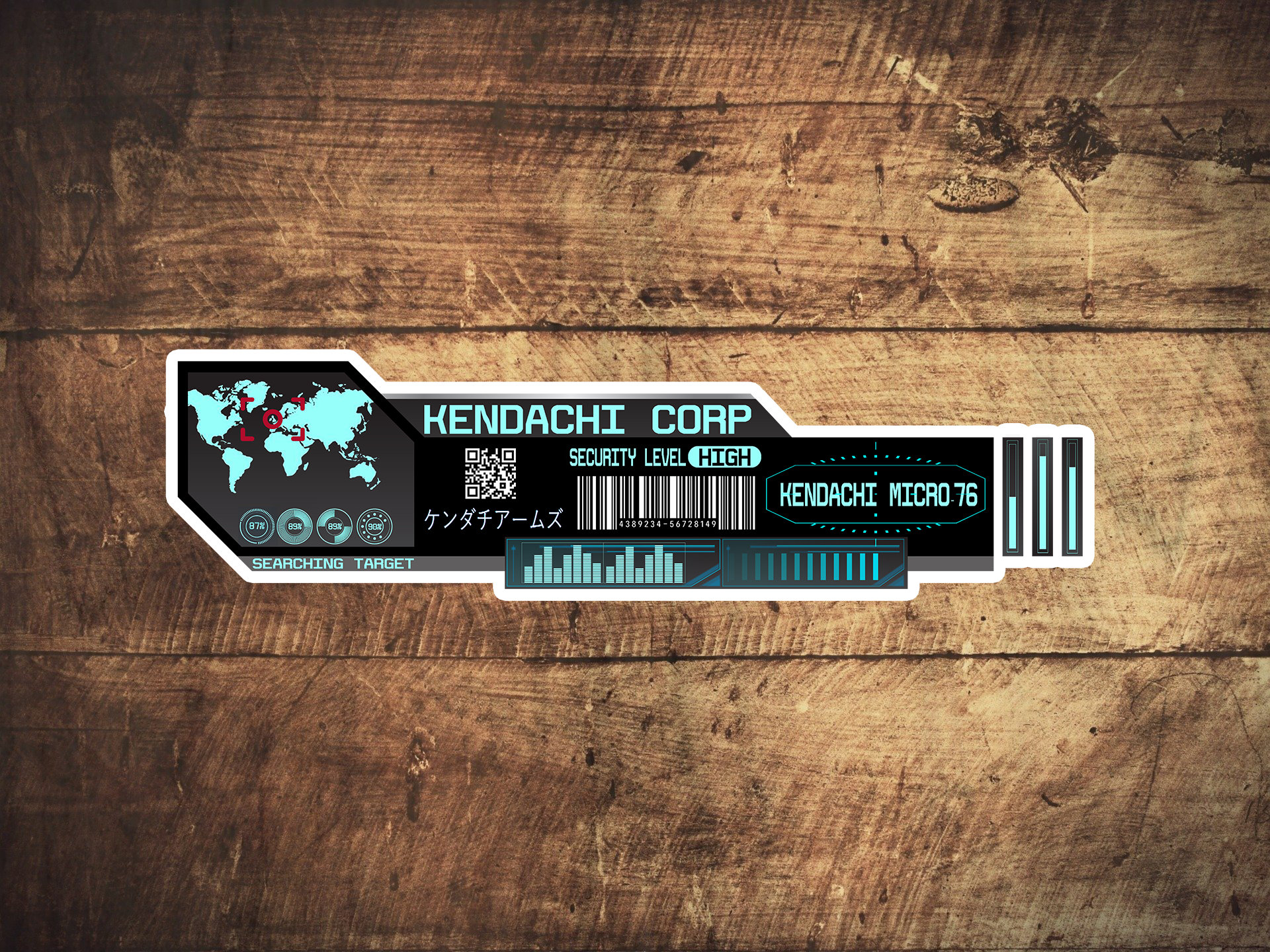 Cyberpunk - Corporation Sci-fi Japanese Stickers Stickers - in Black - Etsy