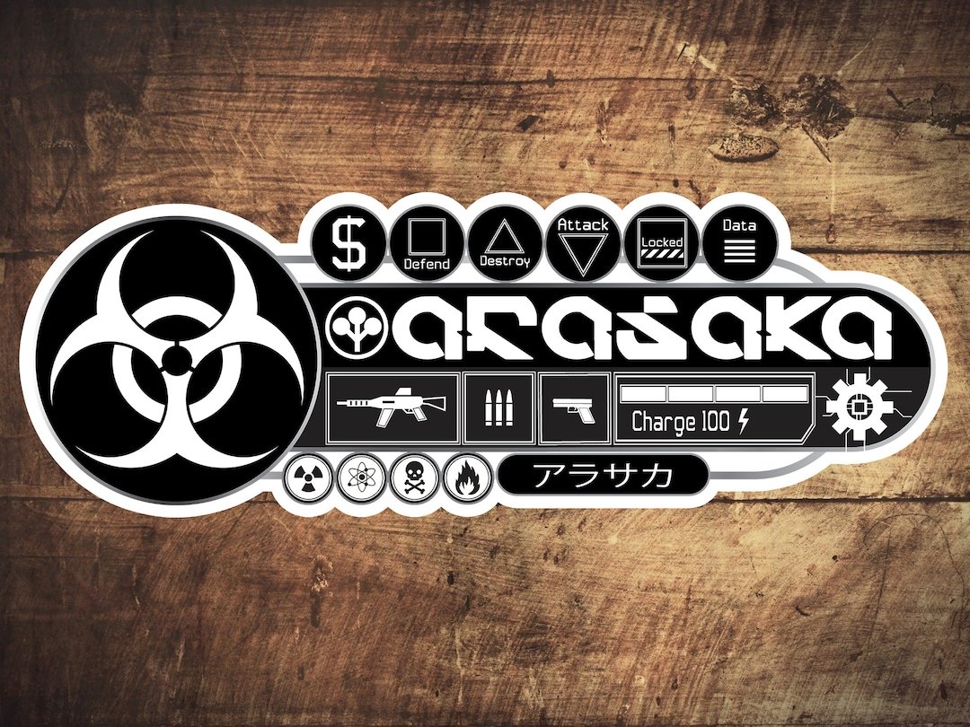 Cyberpunk - Arasaka Corporation アラサカ社 Black / White Stickers - Etsy