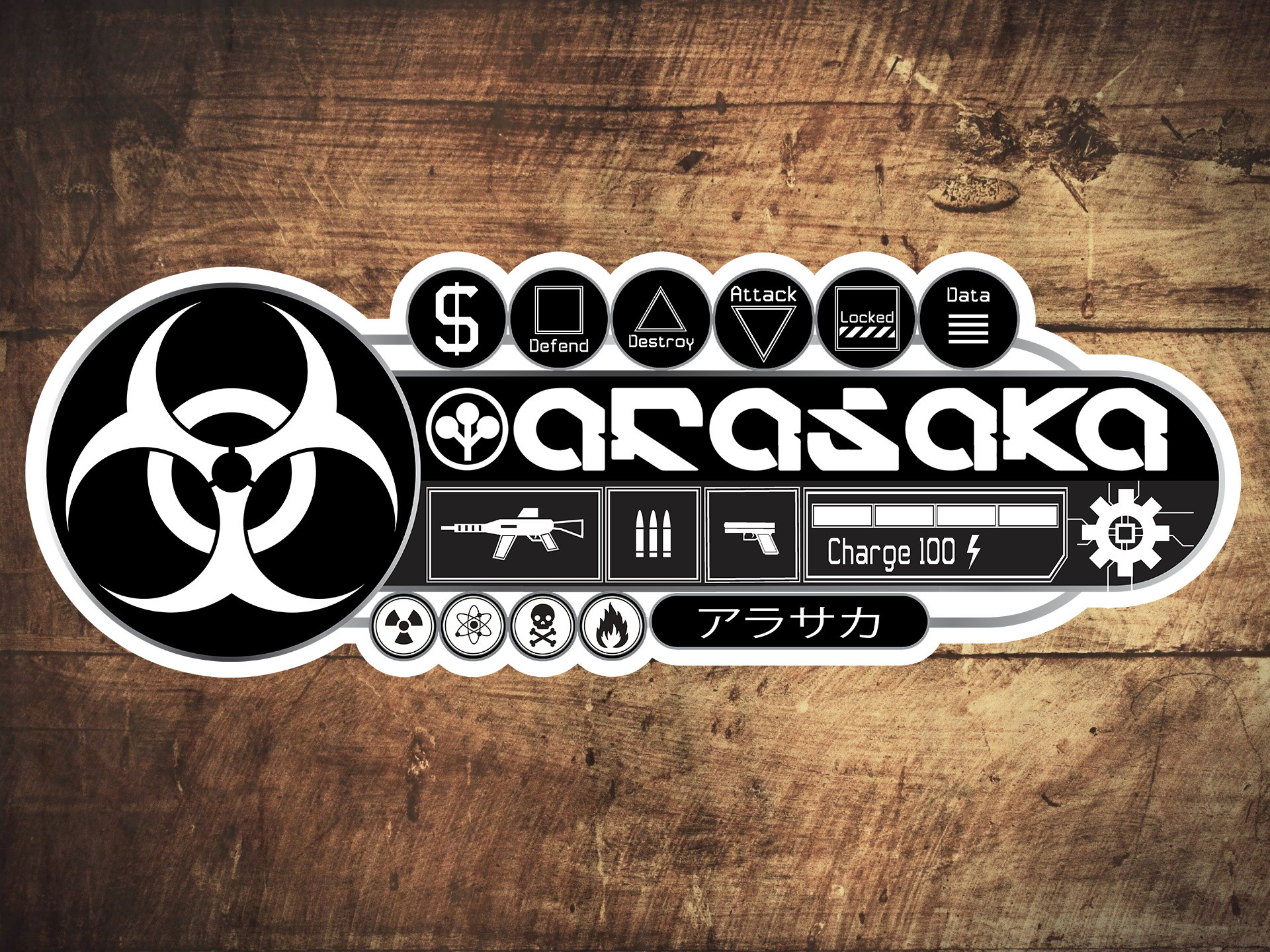 Cyberpunk Arasaka Corporation アラサカ社 Black / White Stickers - Etsy