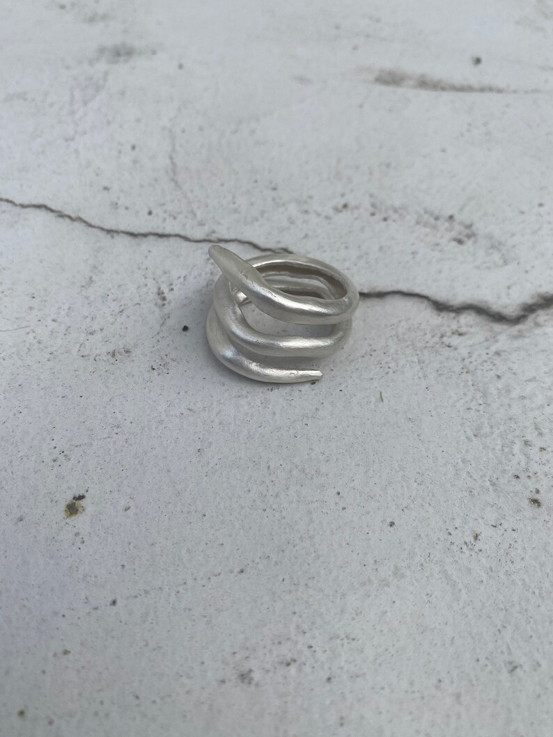 Silver Line Ring - Etsy