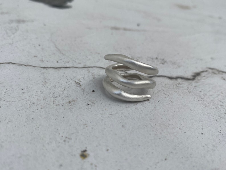 Silver Line Ring - Etsy