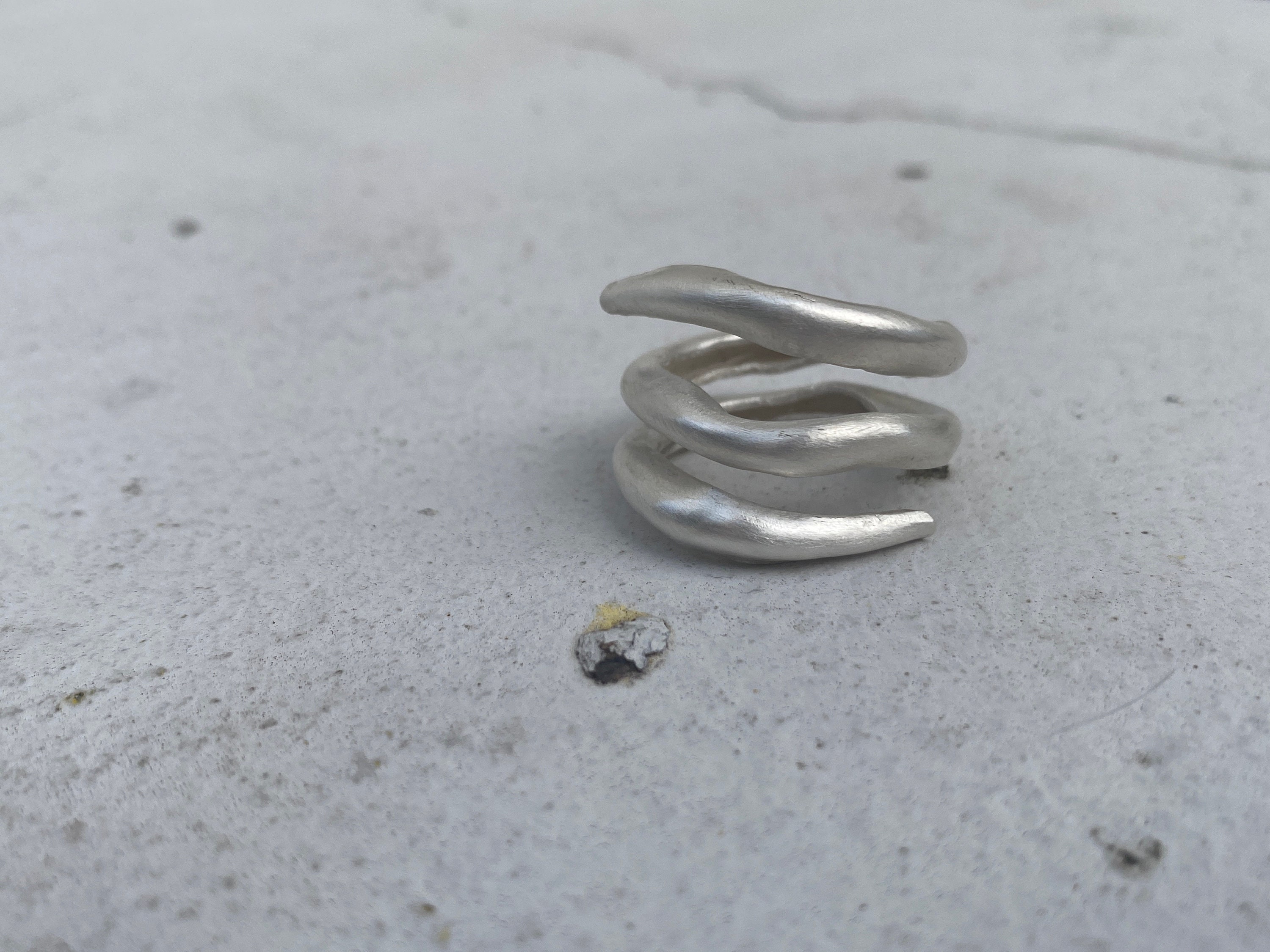 Silver Line Ring - Etsy