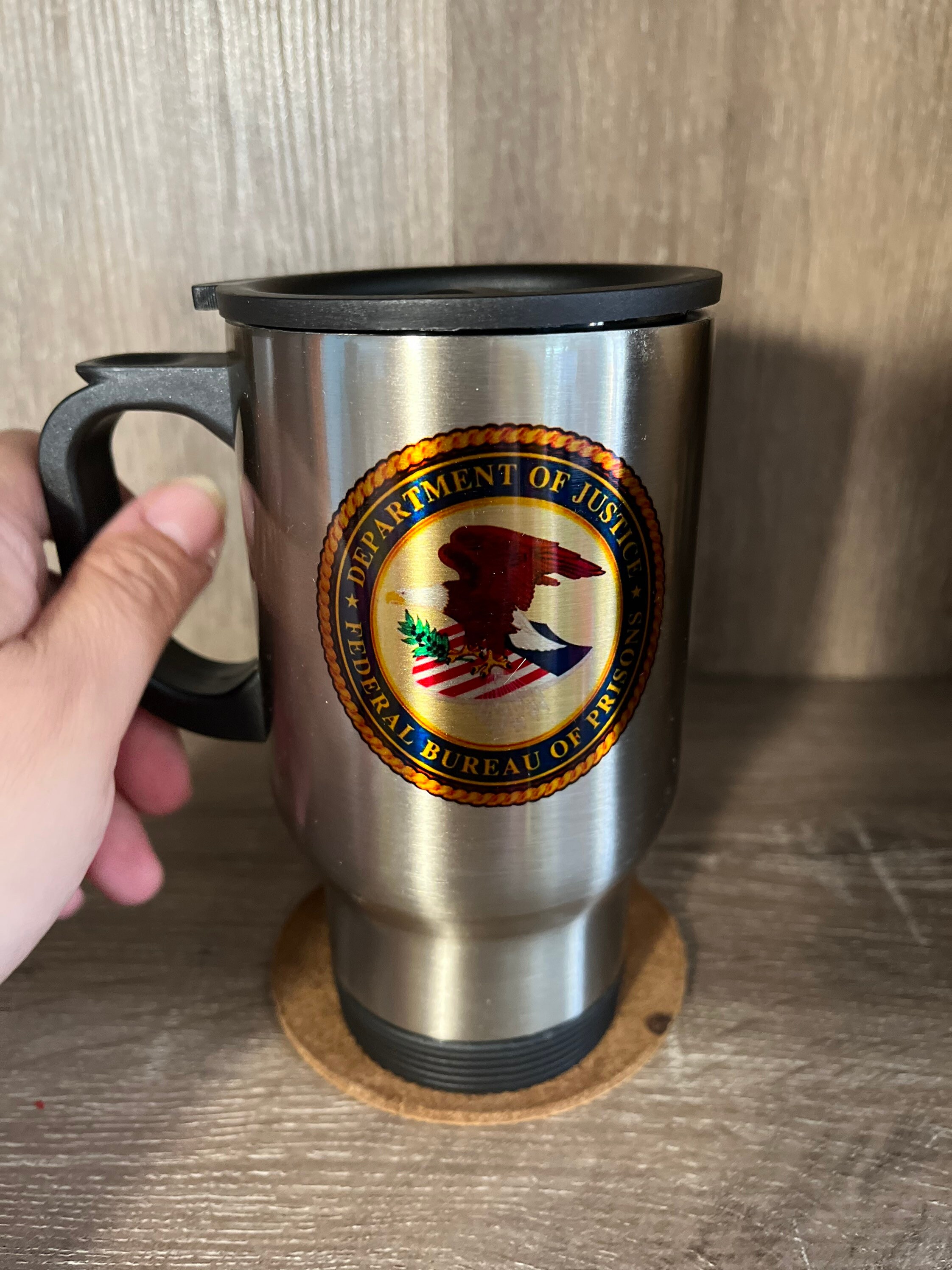 Steel Travel Mug Federal Bureau of Prisons Coworker Gift Idea Officer ...