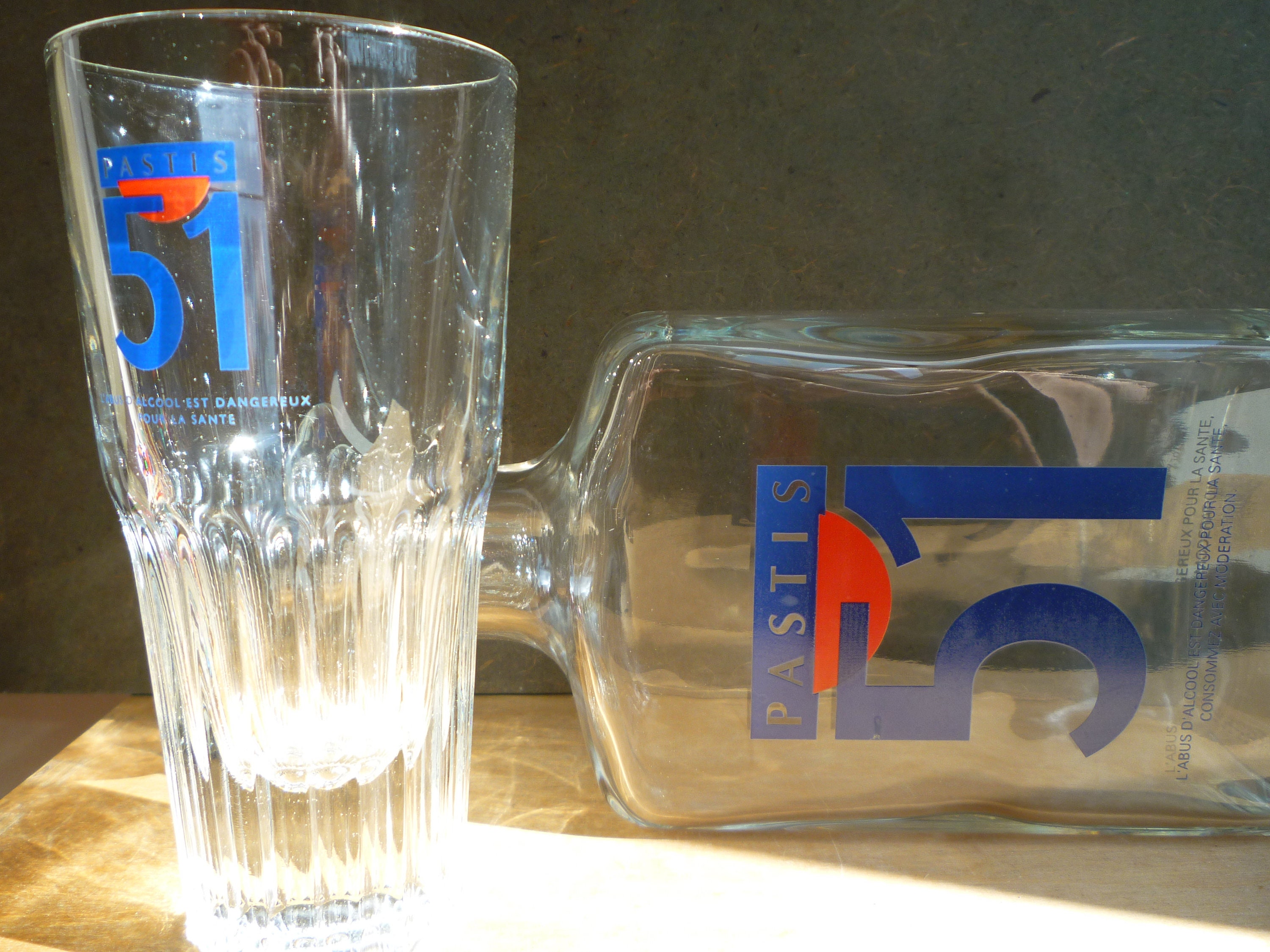 Vintage Pastis 51 Glass Carafe and Matching Glass Set - Etsy UK