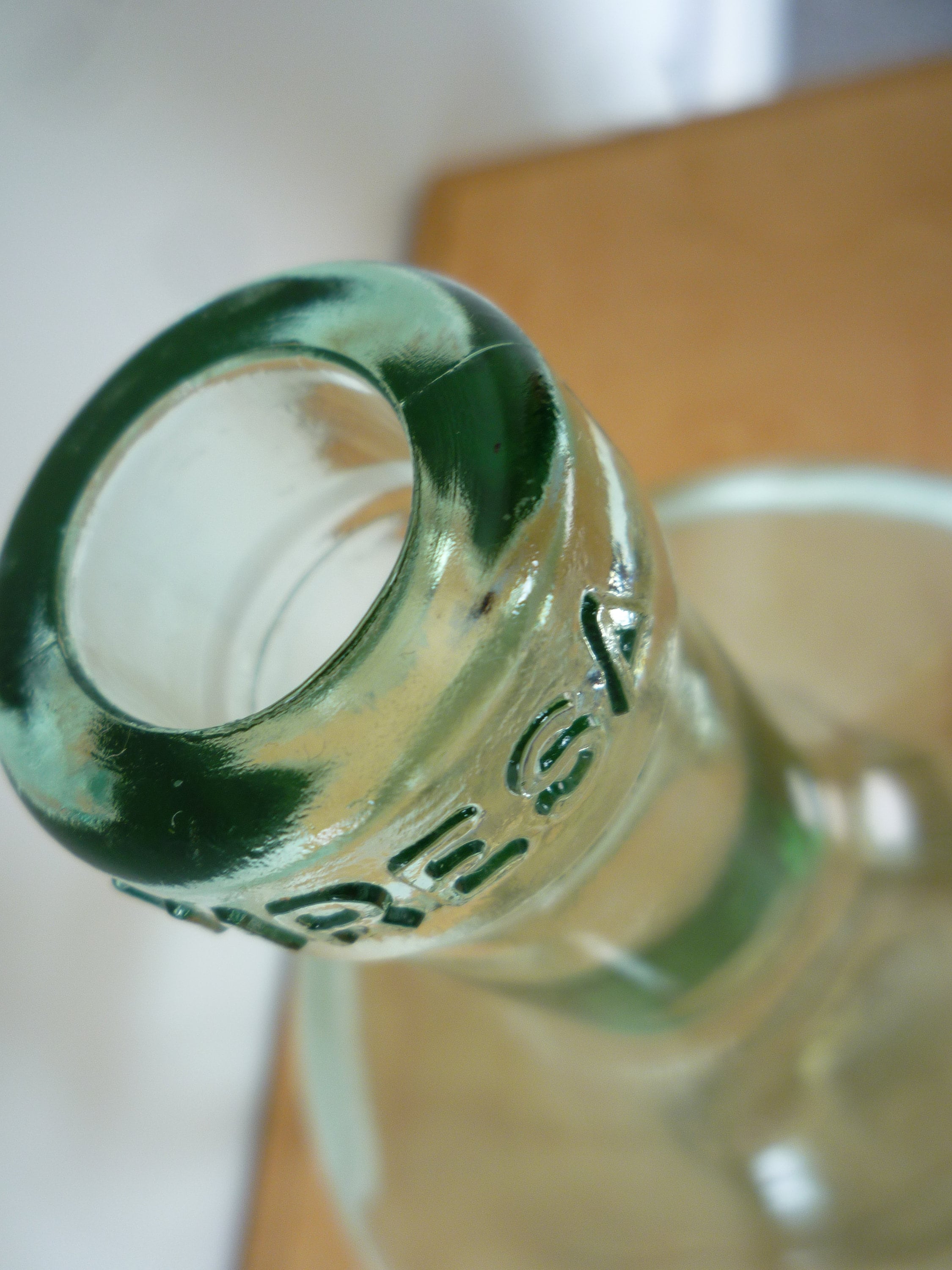 Vintage Viresa Green Glass Bottle Demijohn Bottle Terrarium Bottle ...