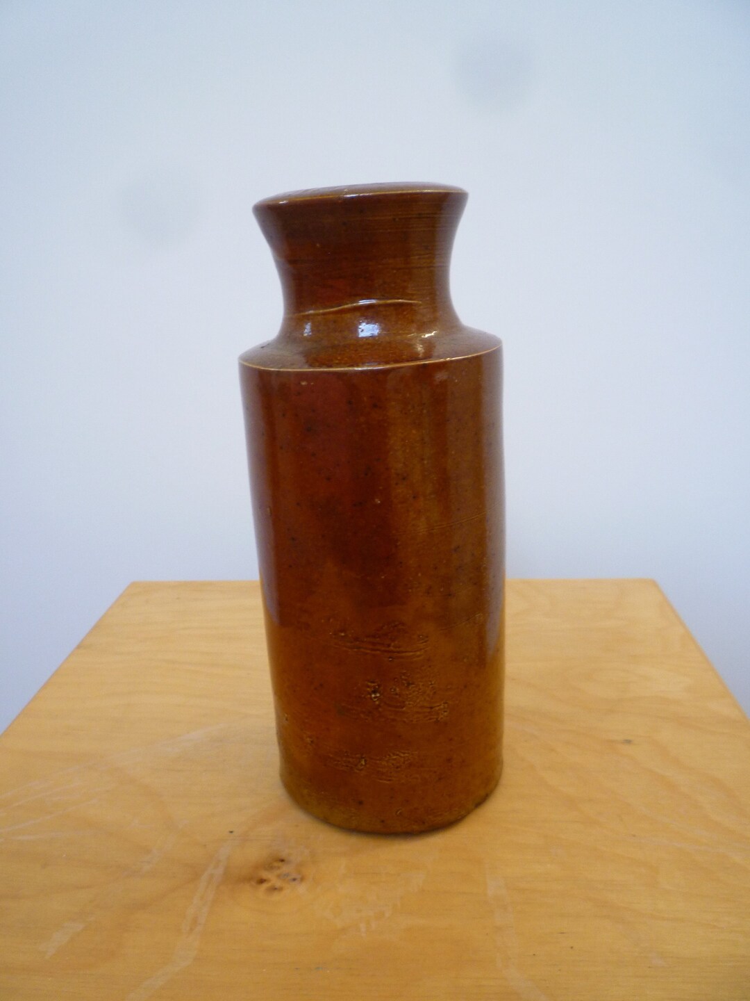 Large Antique Stoneware Master Ink Pot Rustic Decor Salt Glazed Ink ...