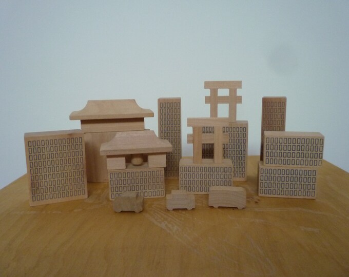 Vintage Muji Tokyo Wooden City Blocks Toys - Etsy