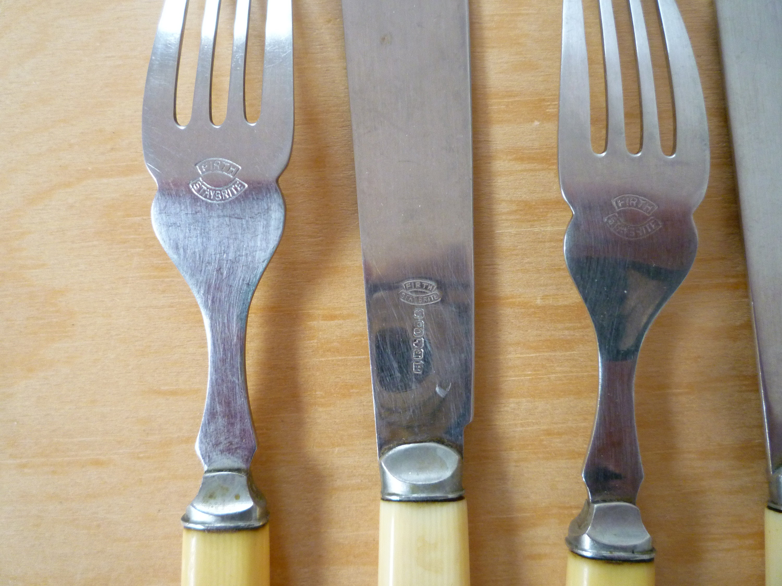 Vintage Set Of Four Pairs Of Firth Staybrite Stainless Steel Fish ...