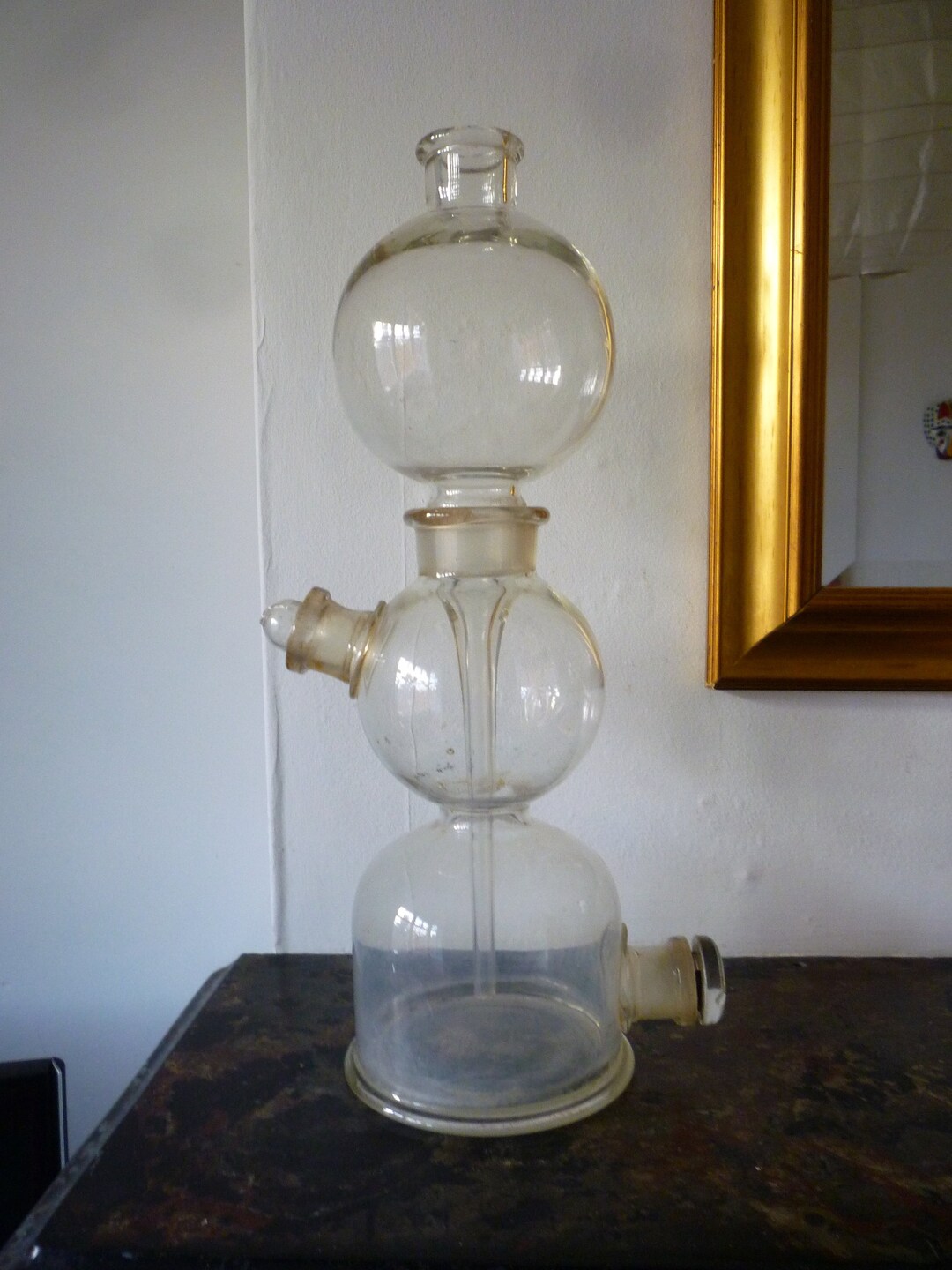 Kipps Gas Generator Apparatus Vintage Glass Laboratory Equipment ...