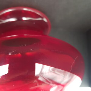 Jerzy Sluczan-orkusz for Tarnowiec | 1970s | Ruby Red Glass Vase ...