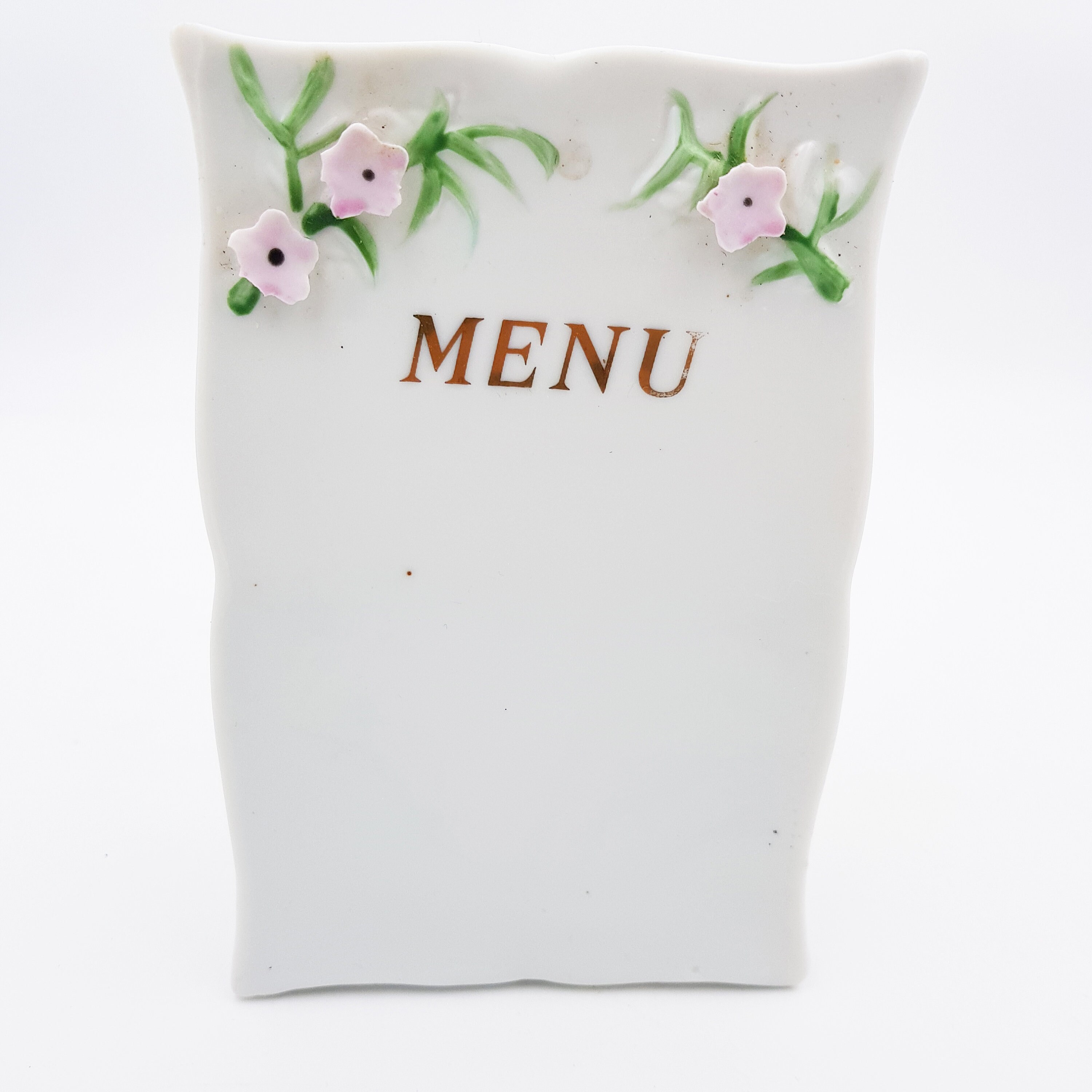 12 Table Place Cards and Menu Board Menu Holder in Ceramic / Item ...