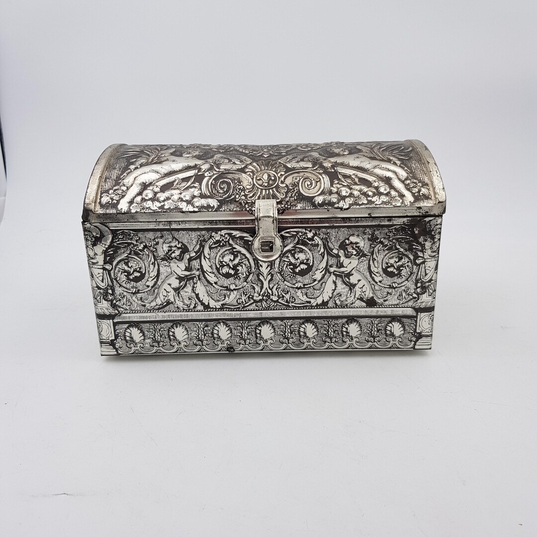 1960s HARIBO Tin Candy Box | Neoclassic Decoration With Cherubs ...