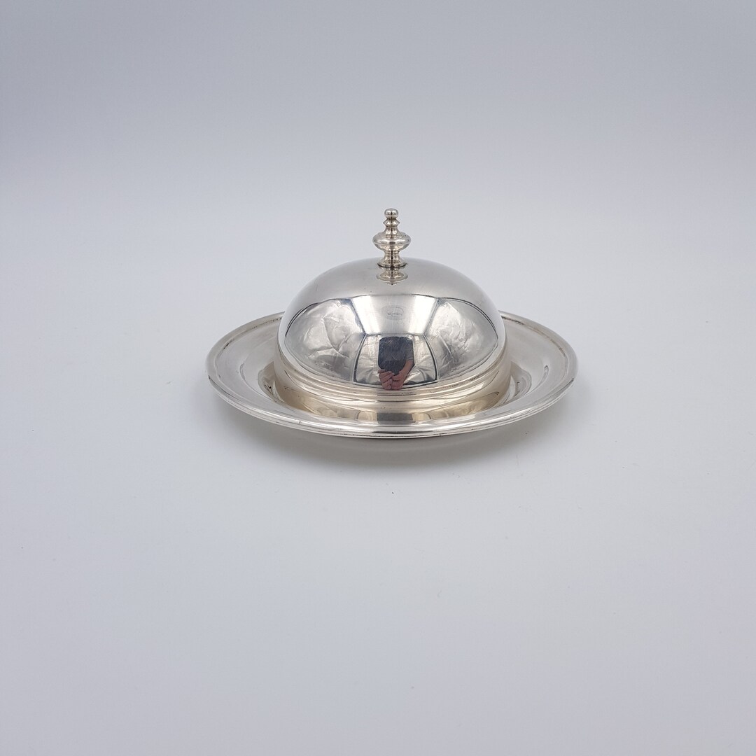 Vintage Silver Plated Butter Dish | With Domed Lid | Vintage France ...