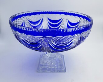 Blue Crystal Bowl - Etsy
