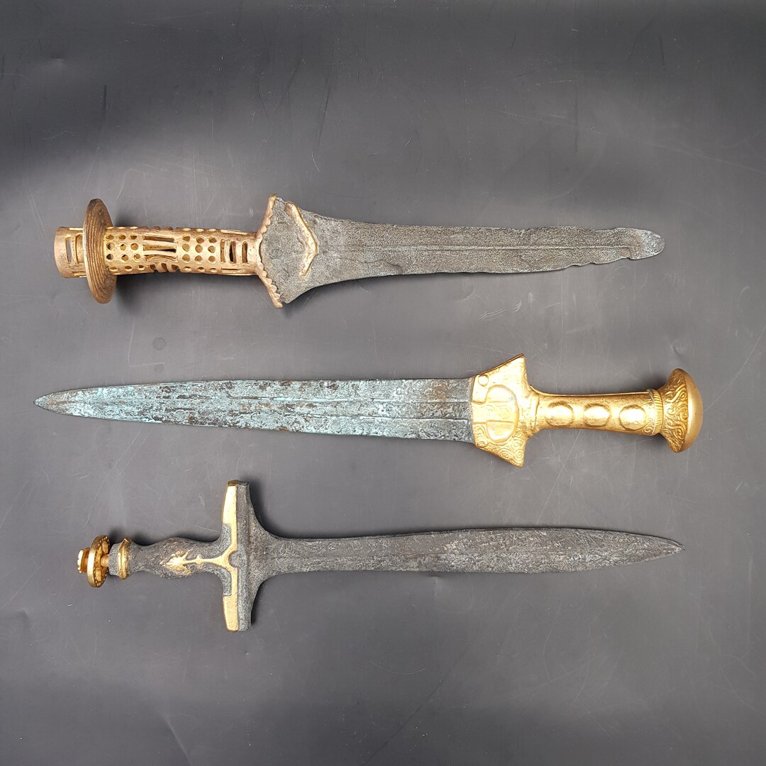 Bronze Replicas of 3 Ancient Greece Daggers - Etsy
