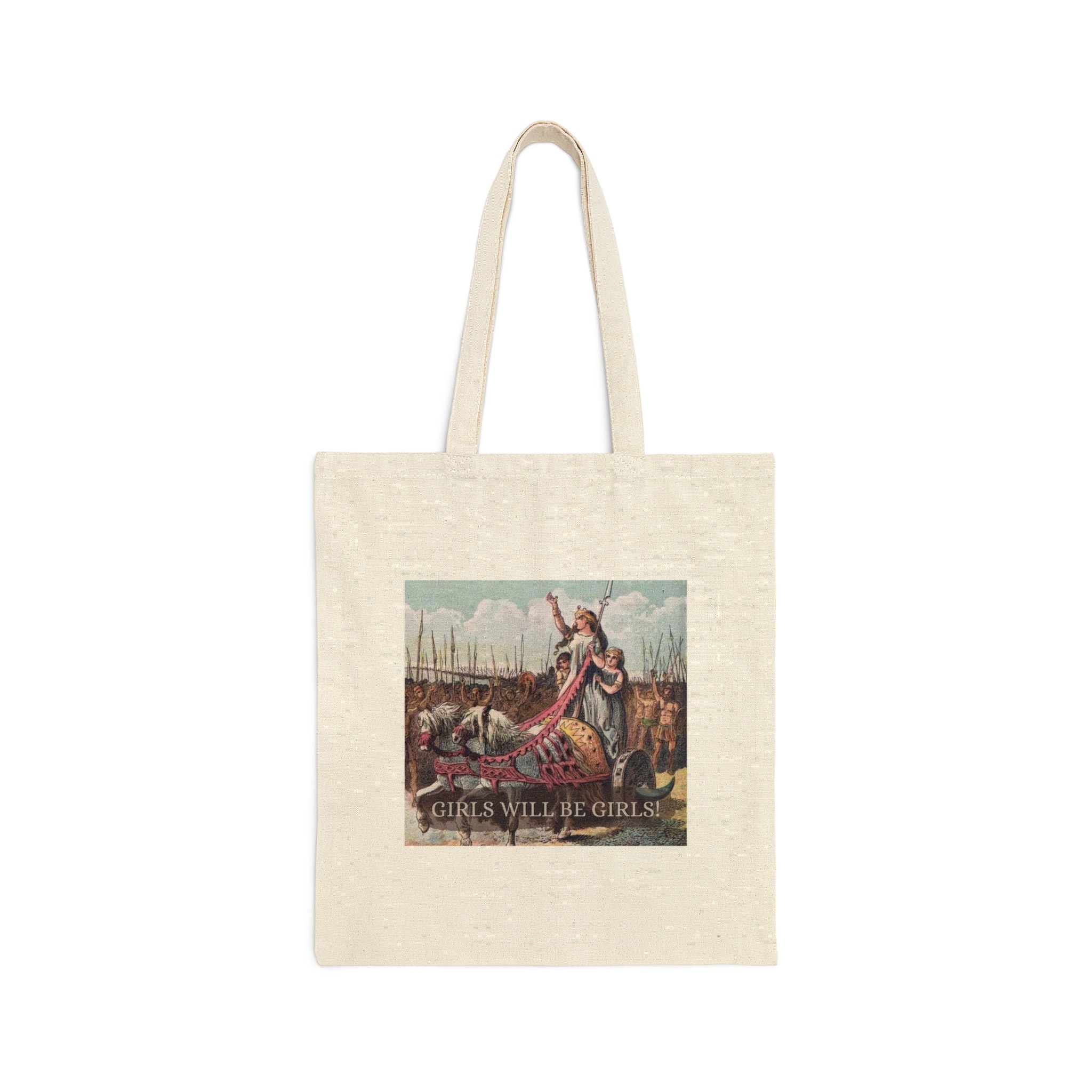 Queen Boudicca Bag, Girls Will Be Girls Feminist Tote, Queen Boudicca ...