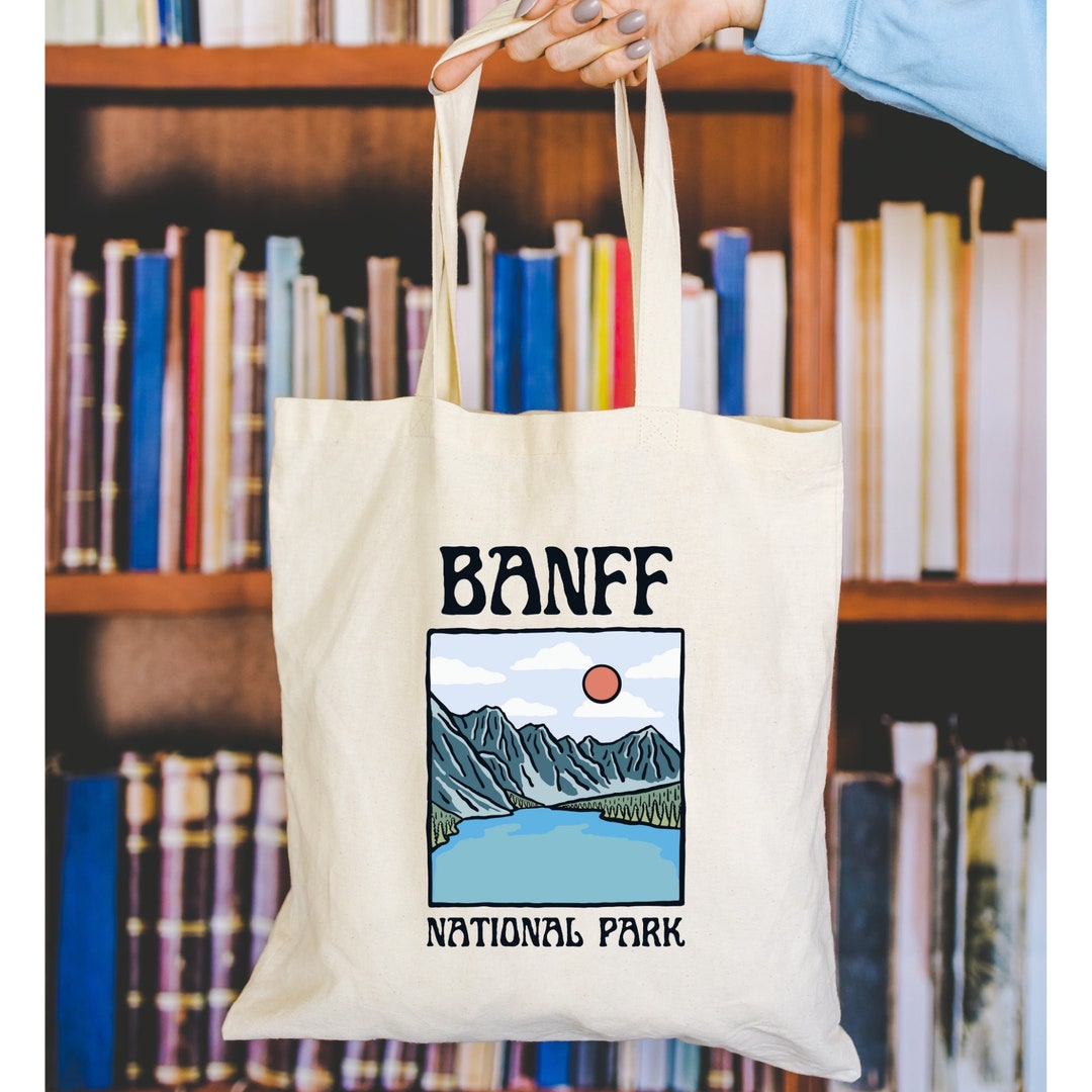 Banff National Park Tote Bag, Banff Souvenir, Lake Louise Tote, Moraine ...